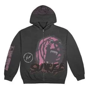 TRAVIS SCOTT Cactus Jack For Fragment Sunrise Zip Up Hoodie - Black