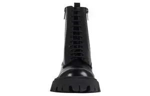Balenciaga Small Cowhide Lace-up Martin Boots - Black