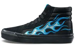 VANS Wtaps X Sk8-hi Lx Flame Embroidered High Top Sneakers - Blue