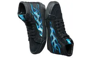 VANS Wtaps X Sk8-hi Lx Flame Embroidered High Top Sneakers - Blue