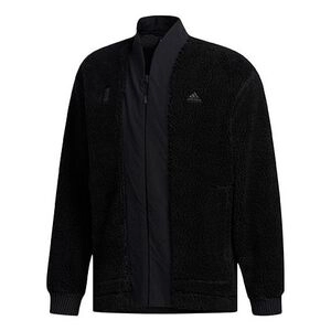 Adidas Splicing Polar Fleece Zip-up Jacket - Black