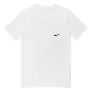 Nike Pocket Air Logo Solid Color Short Sleeve T-shirt - White