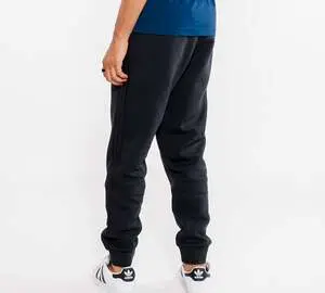 Adidas Classic Logo Drawstring Fleece Lined Sports Pants - Black