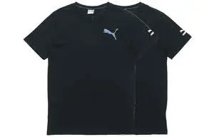 PUMA Casual Graphic T-shirt 'black White Blue