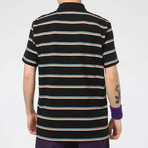 PUMA Downtown Stripe Polo Tee Shirt - Black