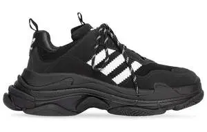 Balenciaga Adidas X Triple S Sneaker - Black/white