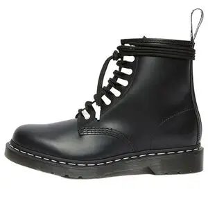 Dr. Martens 1460 Contrast Hardware Lace Up Leather Boots - Black