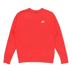 Nike Club French Terry Crewneck Sweatshirt - Red