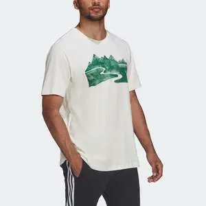 Adidas Landscape Print Short Sleeve T-shirt