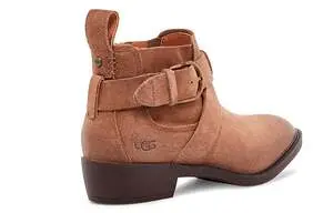 UGG Wylma Low Heel Ankle Boots - Brown
