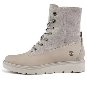 Timberland Auth Teddy Fleece Wide-fit Boots - White/beige