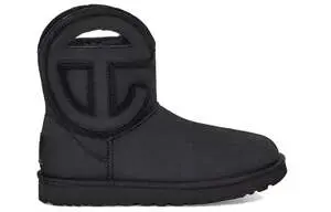 UGG Telfar X Logo Mini Cozy Soft Boot - Black