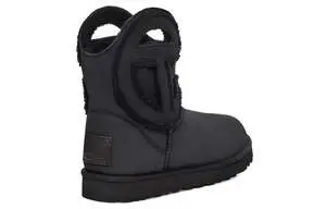 UGG Telfar X Logo Mini Cozy Soft Boot - Black