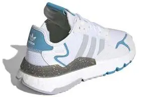 Adidas Originals Nite Jogger Lace-up Sneakers - White/blue