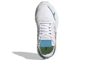 Adidas Originals Nite Jogger Lace-up Sneakers - White/blue