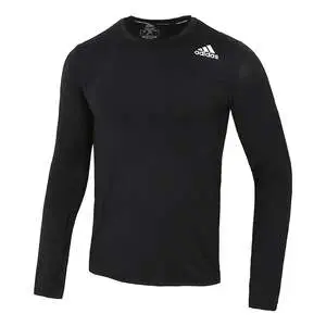 Adidas Tf Turf Ls Casual Sports Training Round Neck Long Sleeves - Black