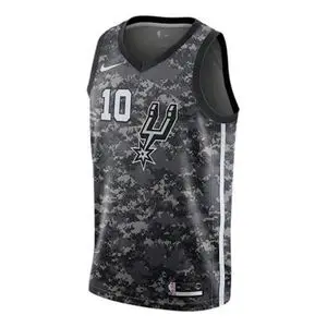 Nike Nba San Antonio Spurs Camouflage Jersey - Black