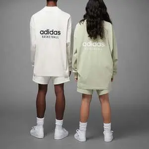 Adidas Basketball Long Sleeve Tee - Cloud White