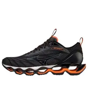 Mizuno Wave Prophecy 11 Athletic Sneakers - Black/grey/orange