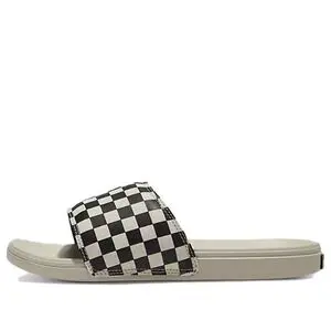 VANS La Costa Checkerboard Slides - White/black
