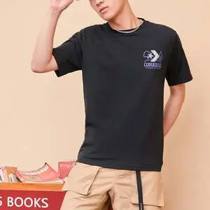 CONVERSE Landscape Center Tee Asia Sizing - Black