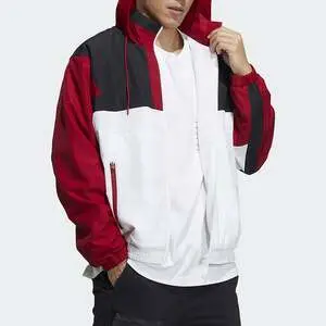 Adidas Colorblock Hooded Long Sleeve Zip-up Jacket