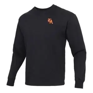 Nike Lebron Embroidered Crew-neck Long Sleeve - Black