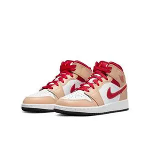JORDAN 1 Mid Sneakers - Yellow/white