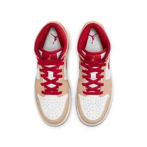 JORDAN 1 Mid Sneakers - Yellow/white