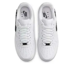 Nike Force 1 Low "liquid Metal Swoosh" Sneakers - White/black