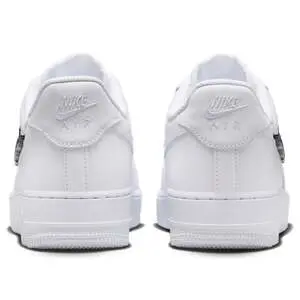 Nike Force 1 Low "liquid Metal Swoosh" Sneakers - White/black