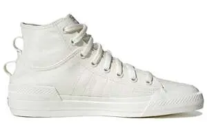 Adidas Nizza High Top Lace-up Sneakers - White