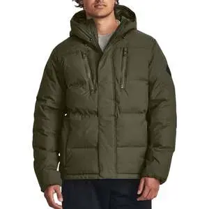 Under Armour Coldgear Infrared Fleece Down Jacket - Olive Green