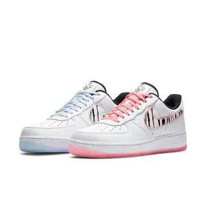 Nike Force 1 Low "south Korea" Sneakers - White/black/multi-color