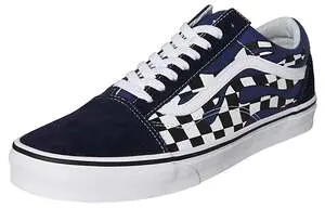 VANS Old Skool Checker Flame Sneakers - Black