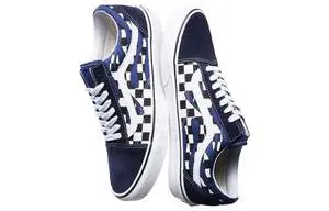 VANS Old Skool Checker Flame Sneakers - Black