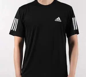 Adidas Club 3-stripes Tennis Short Sleeve T-shirt - Black