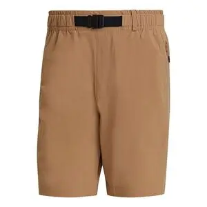 Adidas Th Short Wv Id Sports Stylish Adjustable Belt Woven Shorts - Yellow