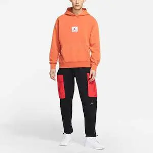 JORDAN Air Flight Embroidered Print Hoodie - Red