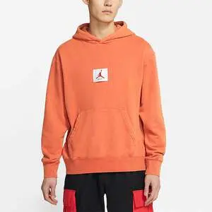 JORDAN Air Flight Embroidered Print Hoodie - Red