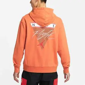 JORDAN Air Flight Embroidered Print Hoodie - Red