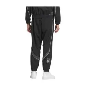 Adidas Brand Love Loose Fit Light Woven Pants 'black Grey Six - Black/grey Six