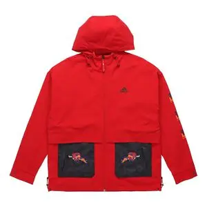 Adidas Cny Jacket New Year's Edition Hooded Jacket - Red