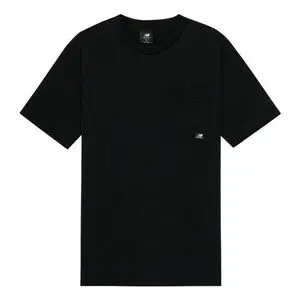 NEW BALANCE Essentials Pocket Fleece T-shirt Asia Sizing - Black