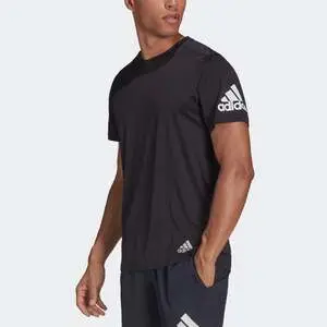 Adidas Short Sleeve Crewneck T-shirt With Shoulder Logo
