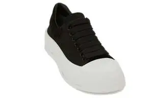 Alexander McQueen Deck Skate Plimsoll Lace Up - Black/white