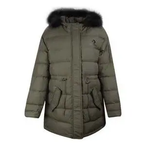 CONVERSE Long Down Jacket - Green