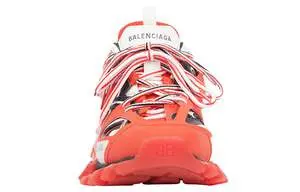 Balenciaga Track Clear Sole Low-top Sneakers - Red