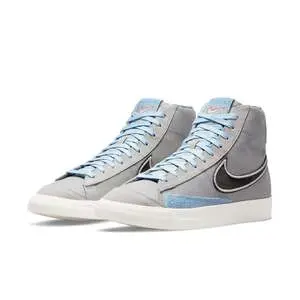 Nike Blazer Mid '77 Vintage High Top Sneakers - Gray/blue/white