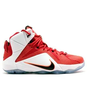 Nike Lebron 12 "heart Of A Lion" High Top Sneakers - Red/white/red